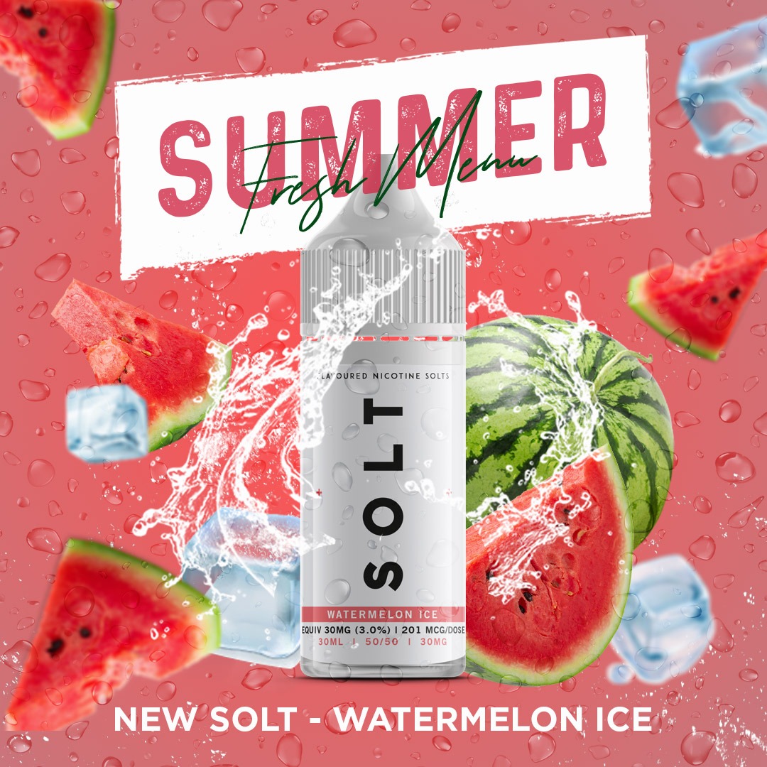 SOLT- WATERMELON ICE 30ML 30MG | Planet of the Vapes Klerksdorp